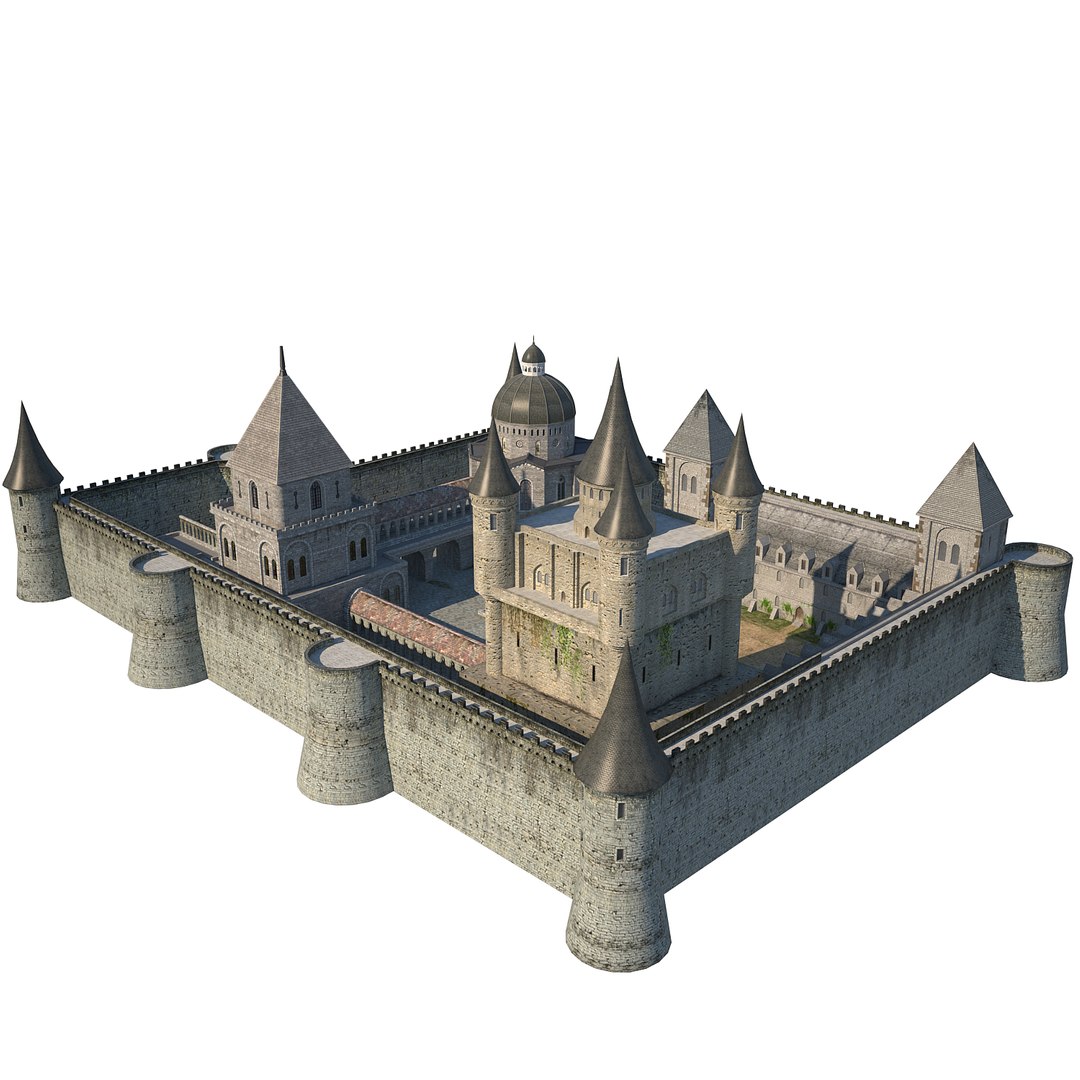 Fortress Medieval Building Model - TurboSquid 1221774