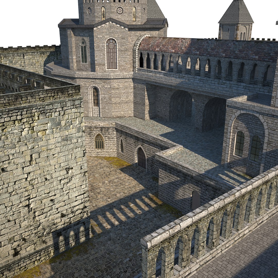 Fortress Medieval Building Model - TurboSquid 1221774