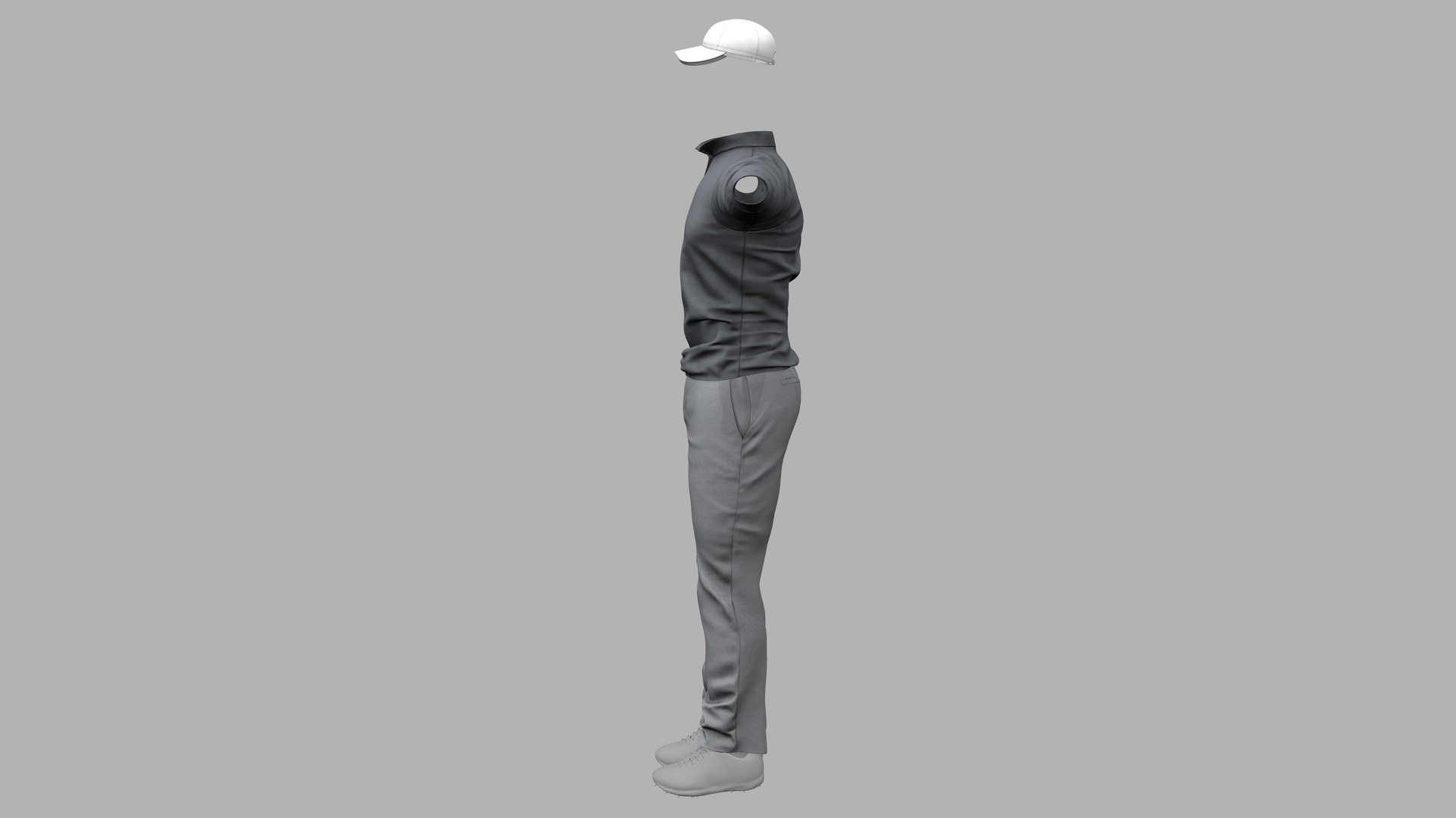 Men Full Golfer Outfit model - TurboSquid 1982484