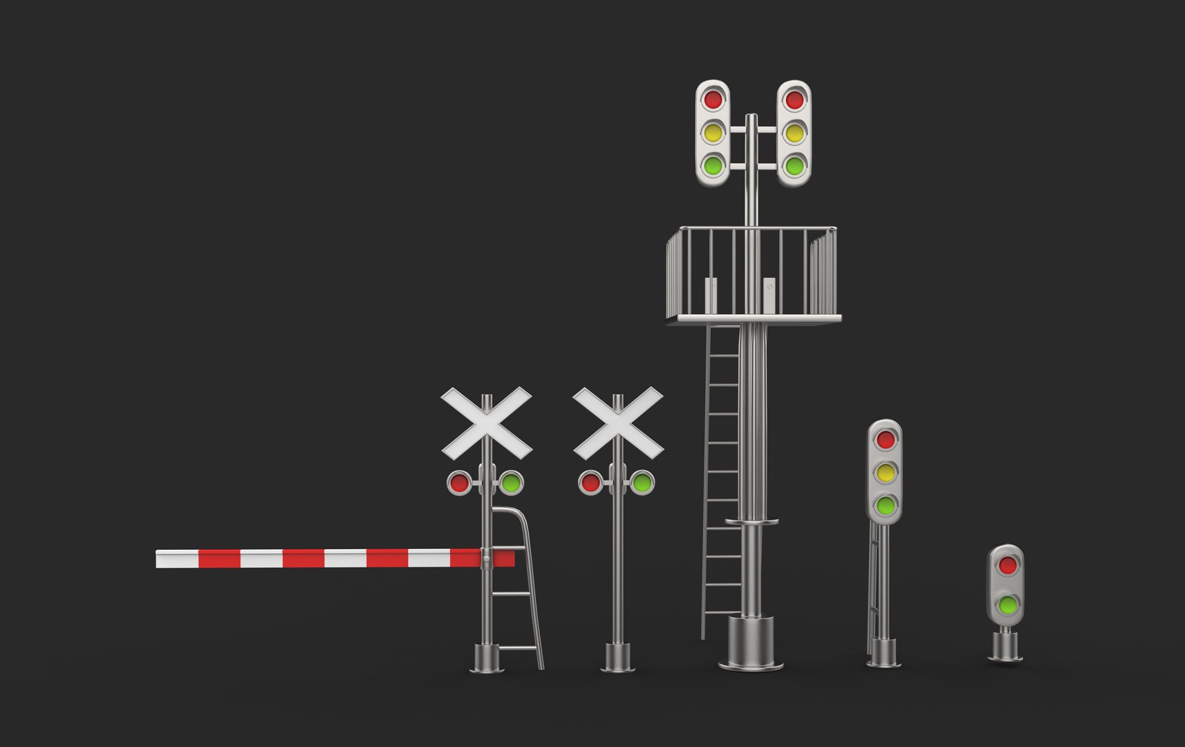 Railway Signals 3D Model 3D - TurboSquid 2454215