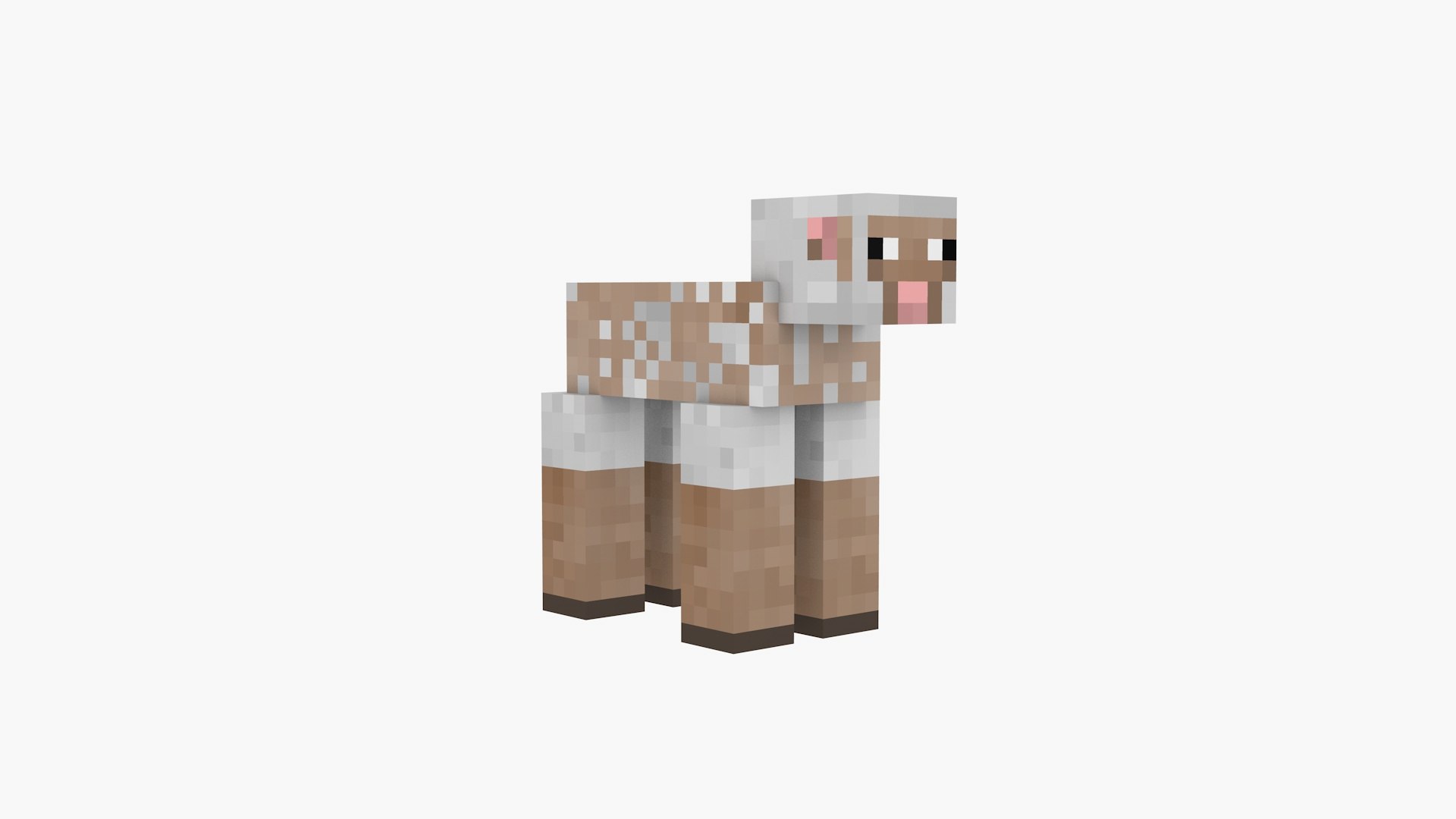 modelo 3d Oveja esquilada en Minecraft - TurboSquid 2364705