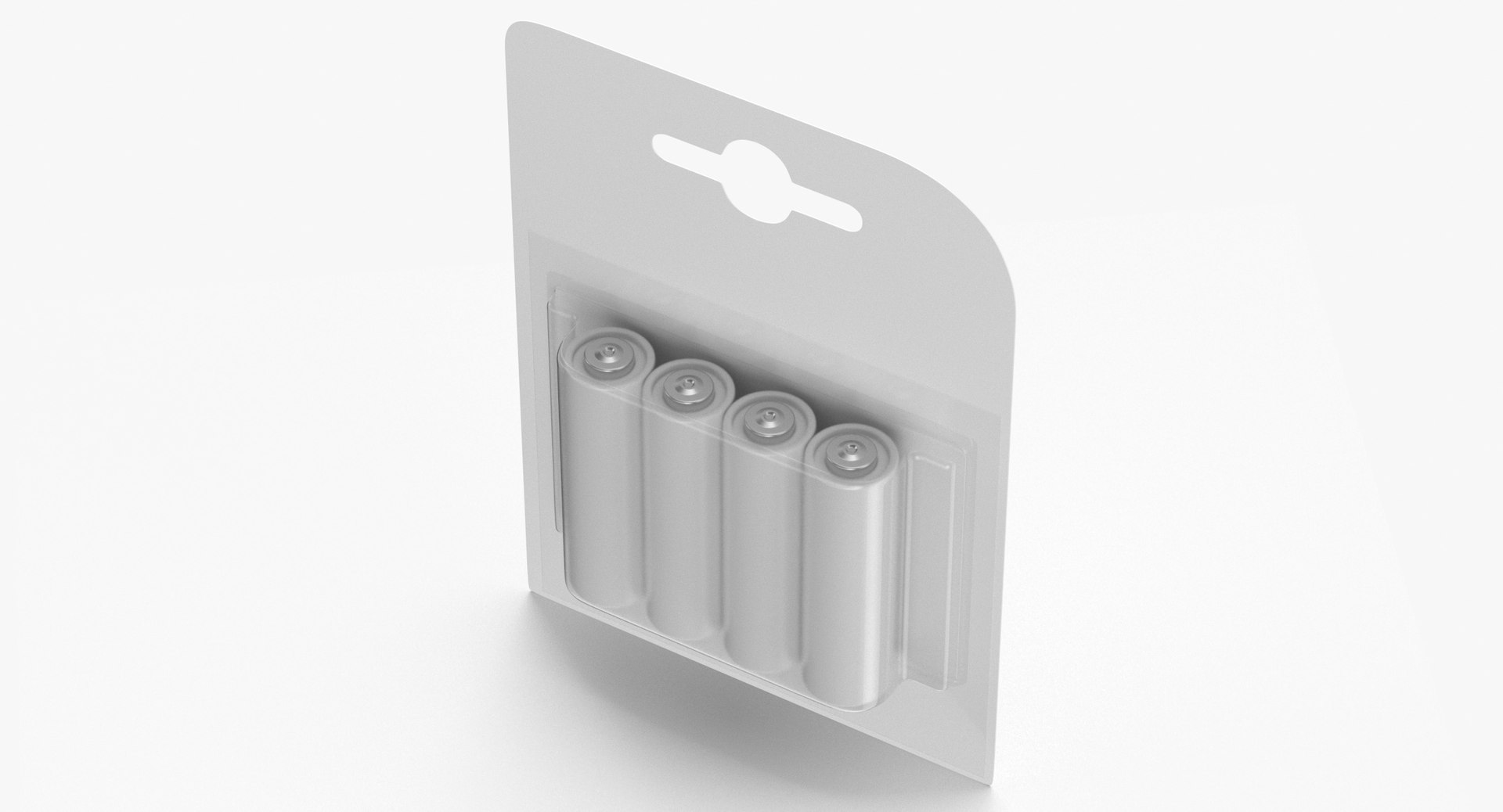 AA Battery Pack Blank and Generic Label model - TurboSquid 2132335