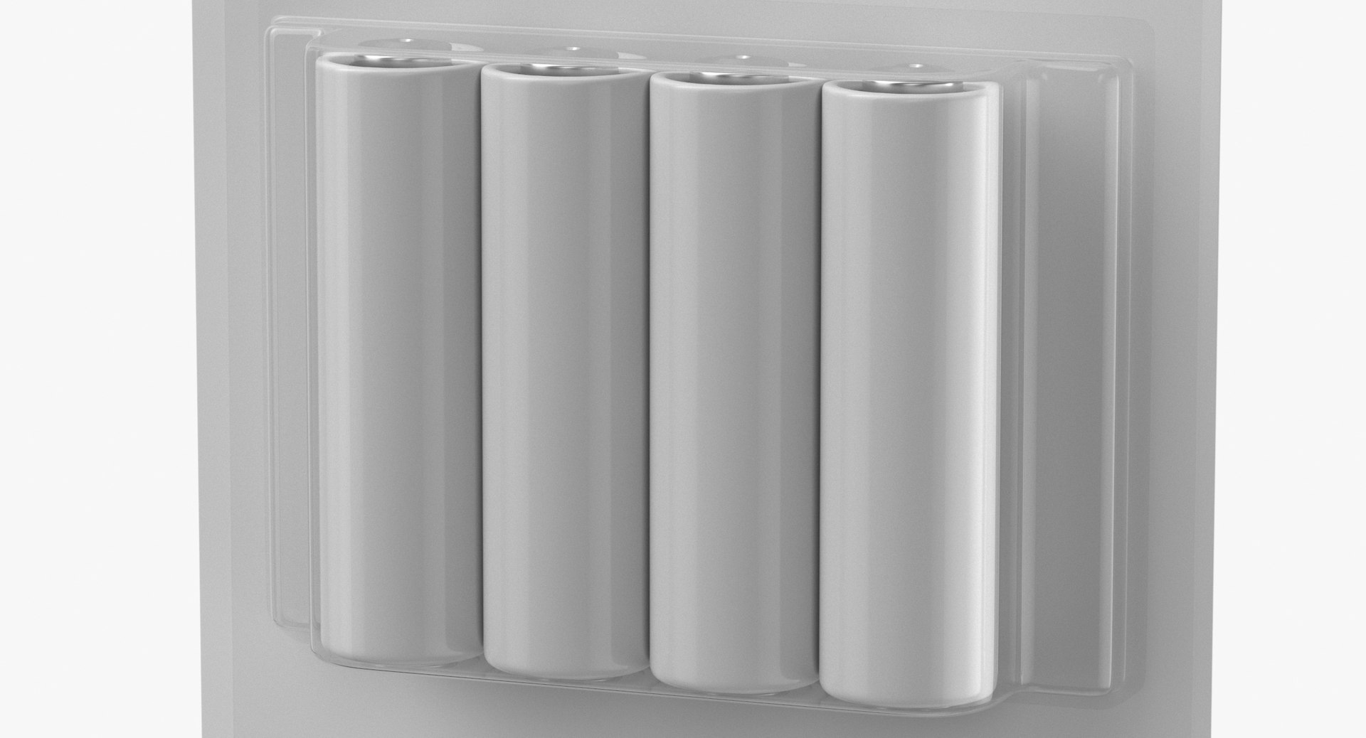 AA Battery Pack Blank And Generic Label Model - TurboSquid 2132335