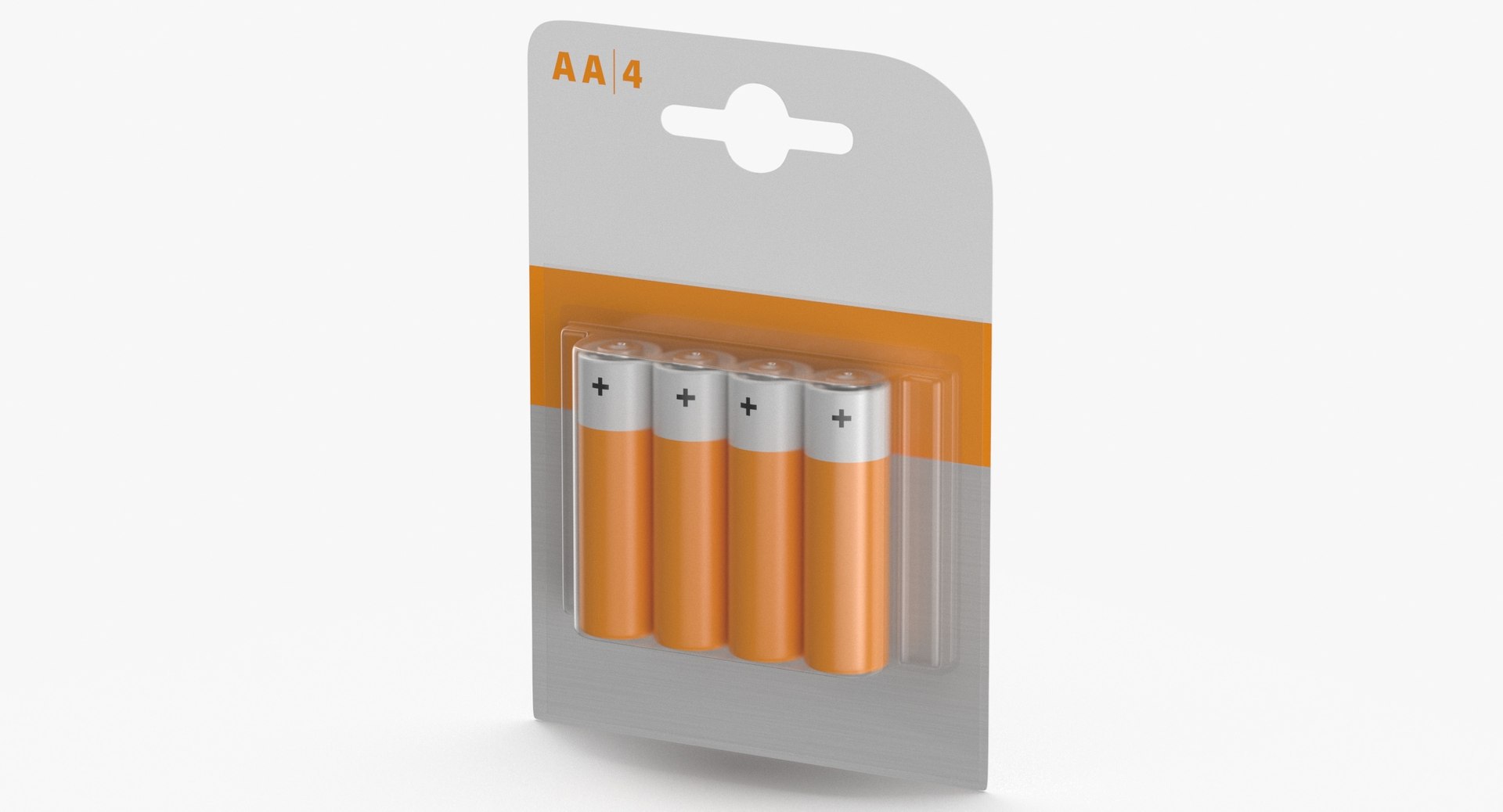 AA Battery Pack Blank And Generic Label Model - TurboSquid 2132335