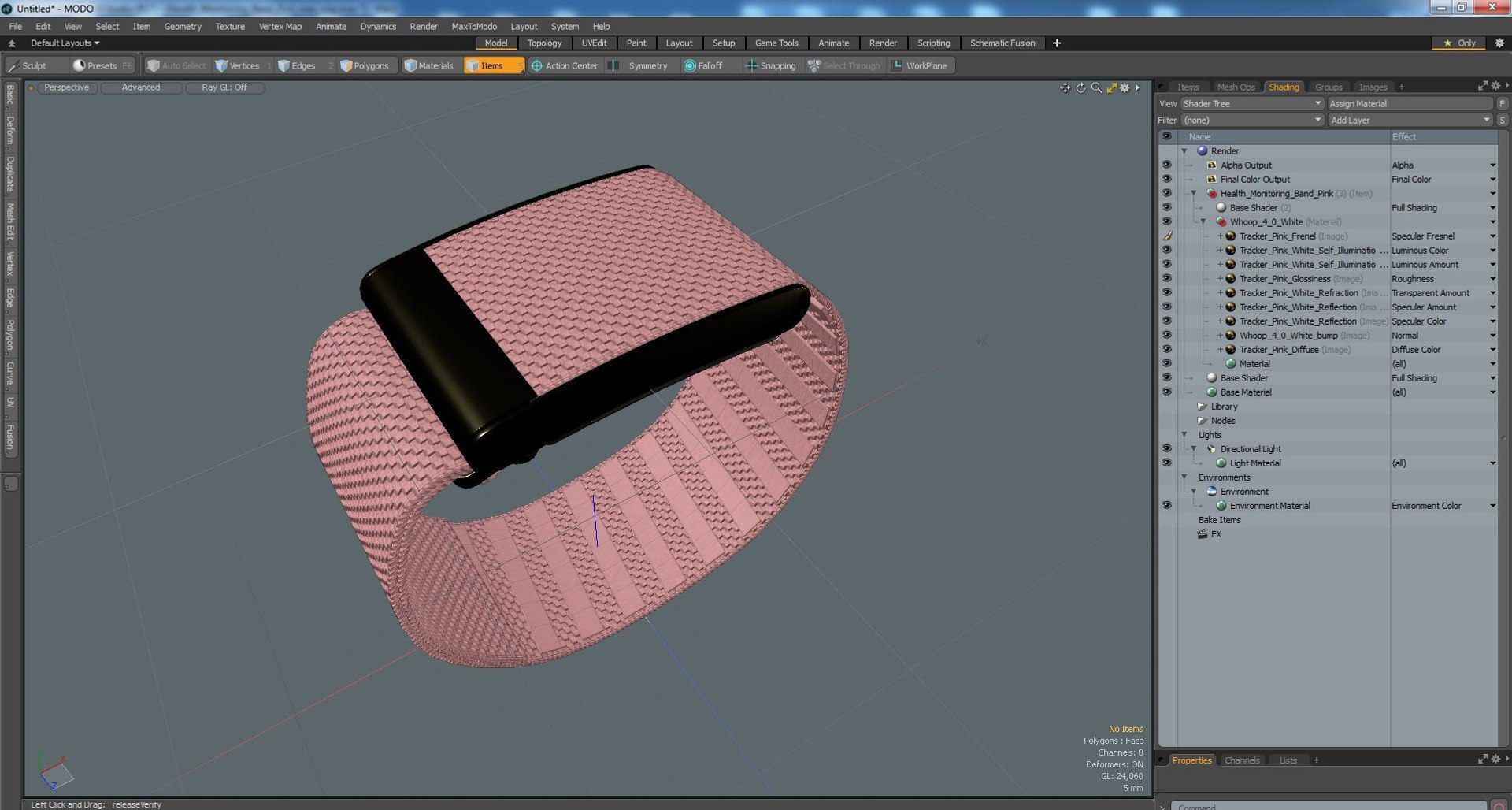 Health Monitoring Band Pink 3D Model - TurboSquid 2115642