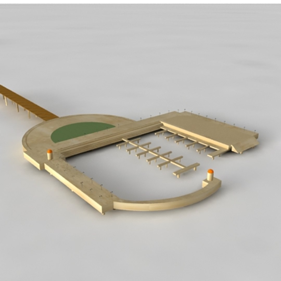 3d Model Ship Dock Architectural