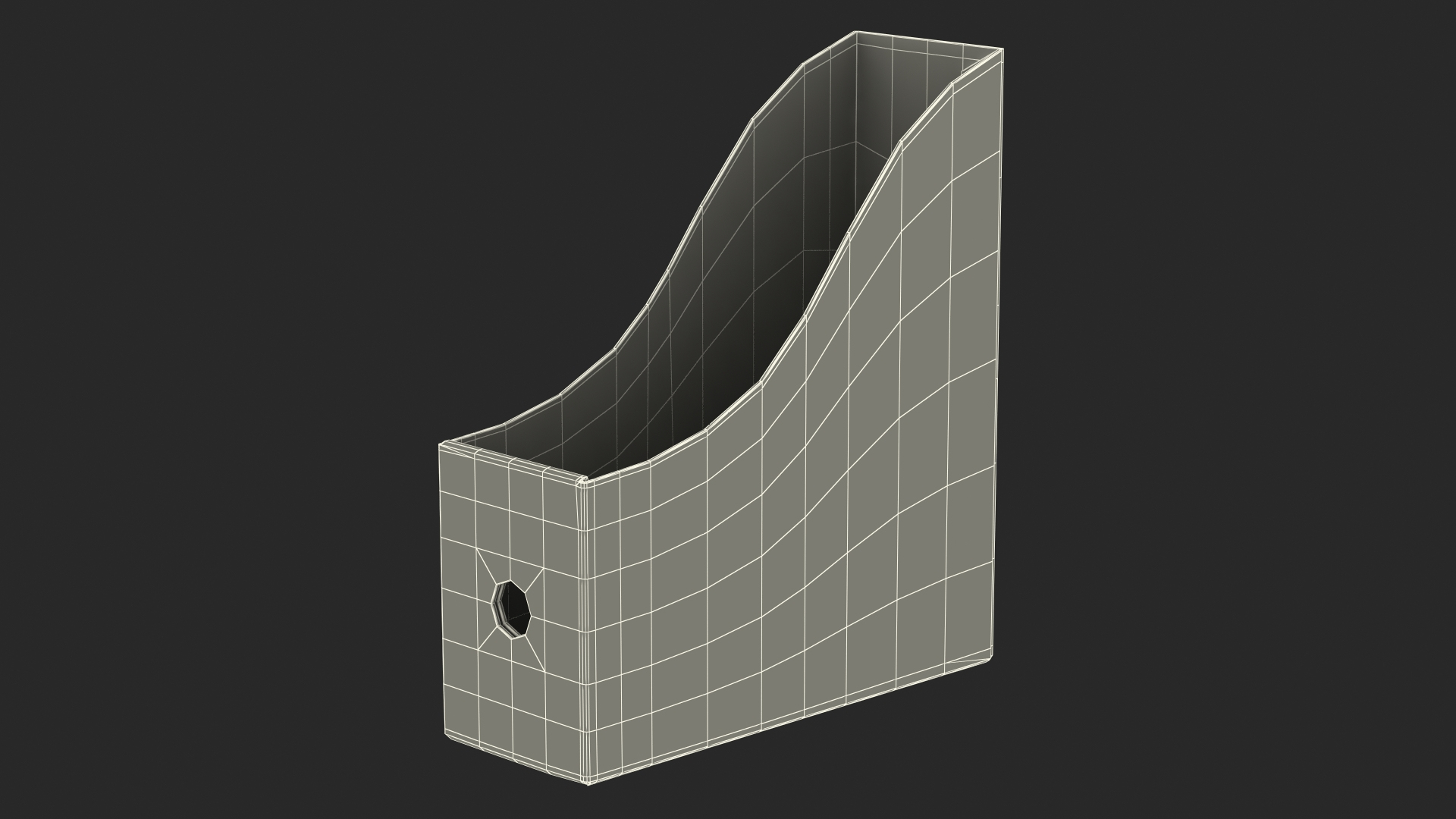 File Holder Organizer Box Black 3D Model - TurboSquid 1774648