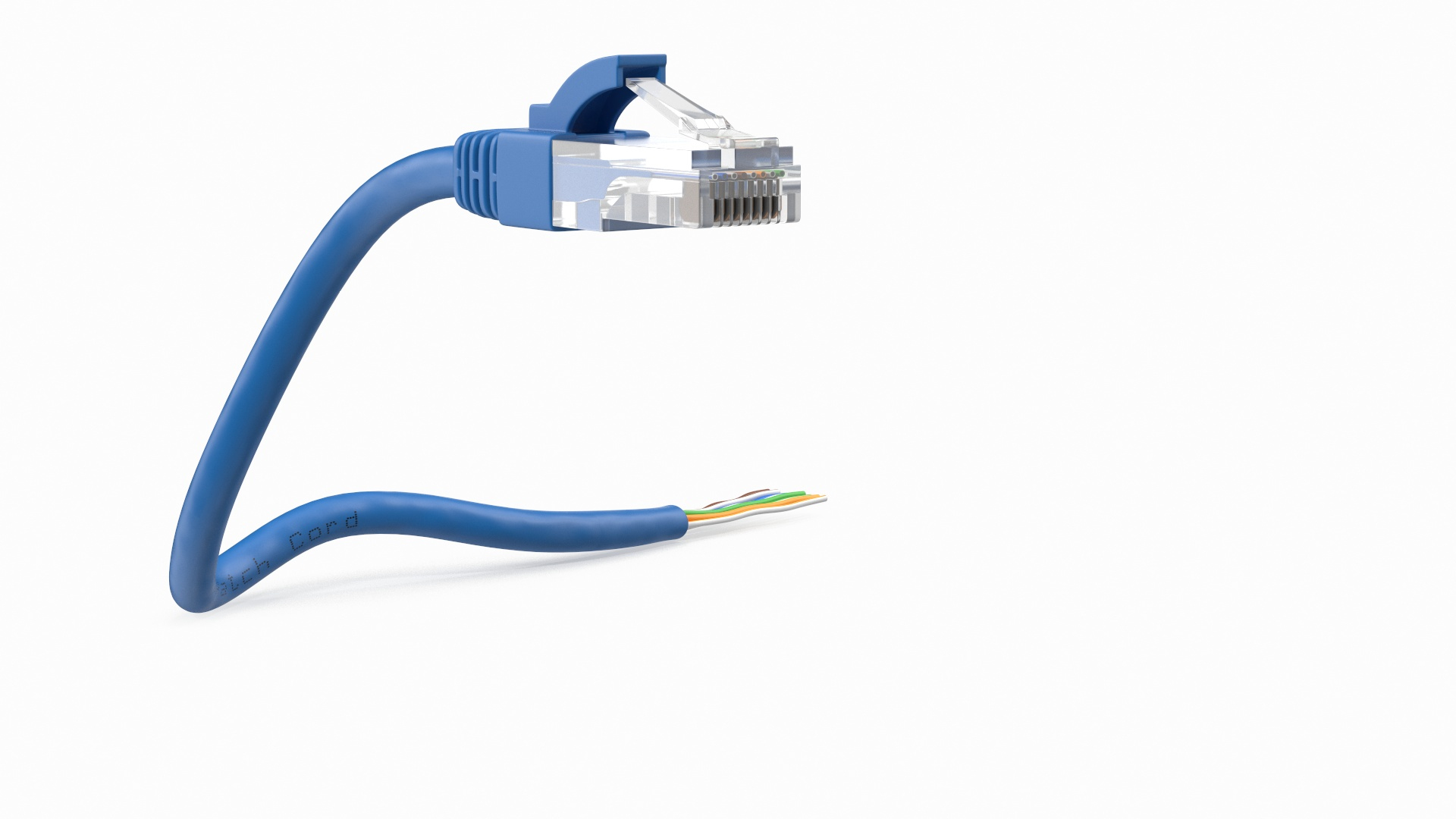 Rj45 Cable Cut 3D - TurboSquid 1458562