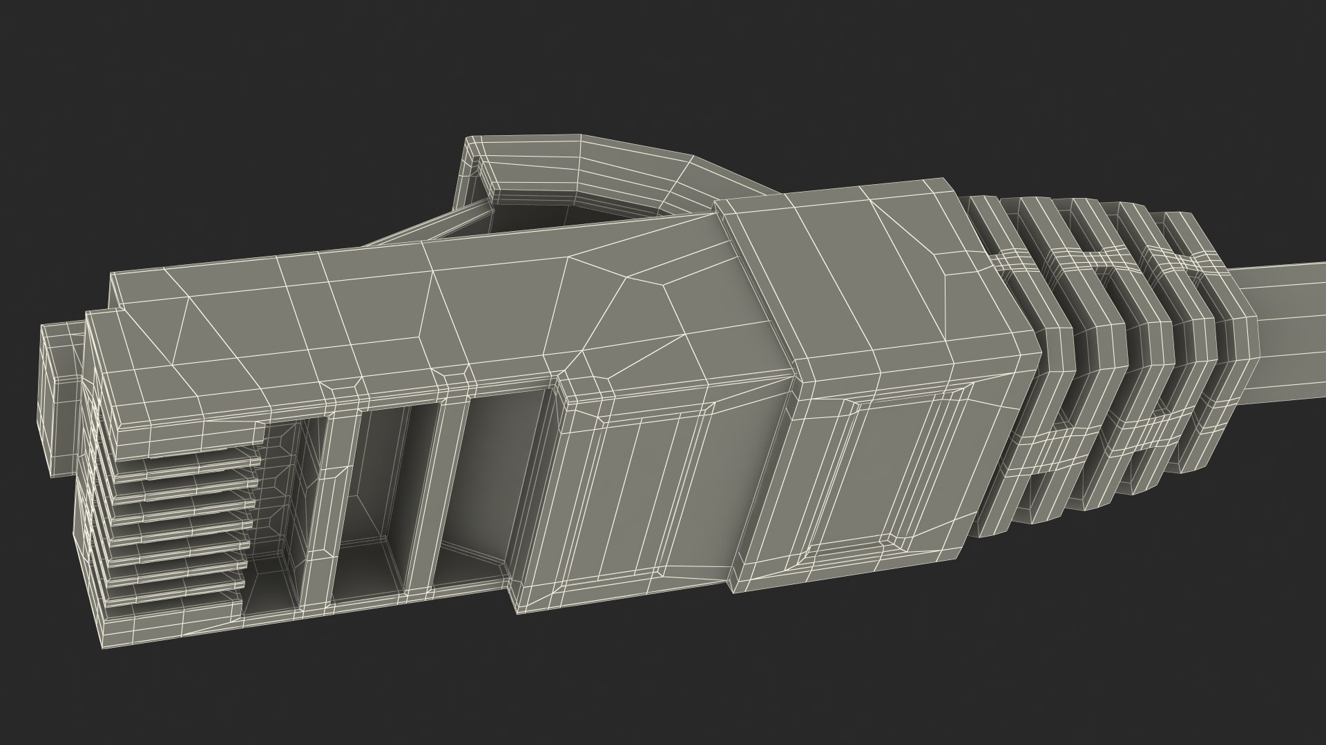 Rj45 cable cut 3D - TurboSquid 1458562
