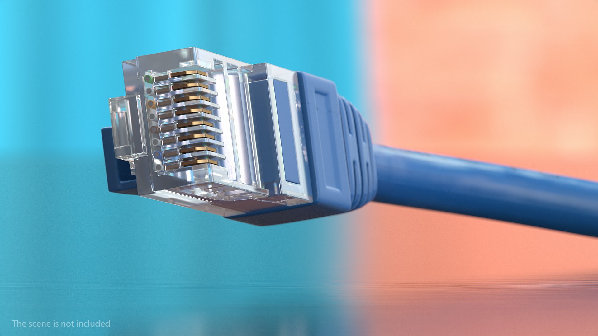 Rj45 Cable Cut 3D - TurboSquid 1458562