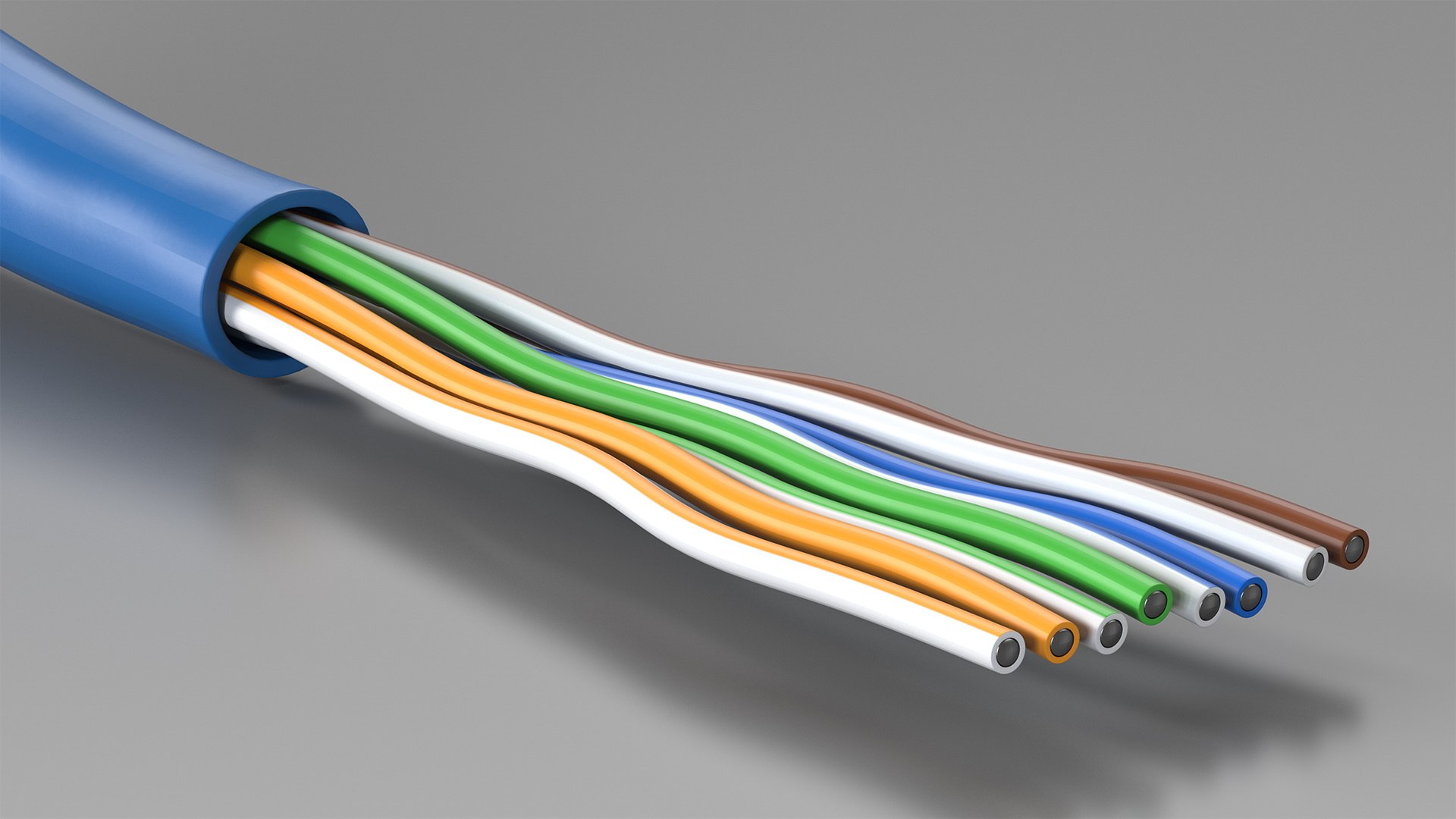 Rj45 Cable Cut 3D - TurboSquid 1458562