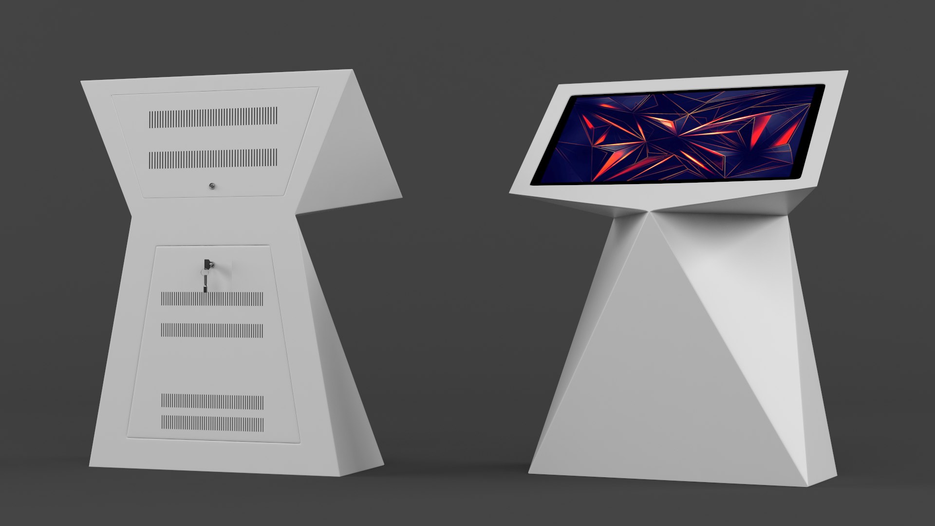 3D Electronic Kiosk - TurboSquid 1887523