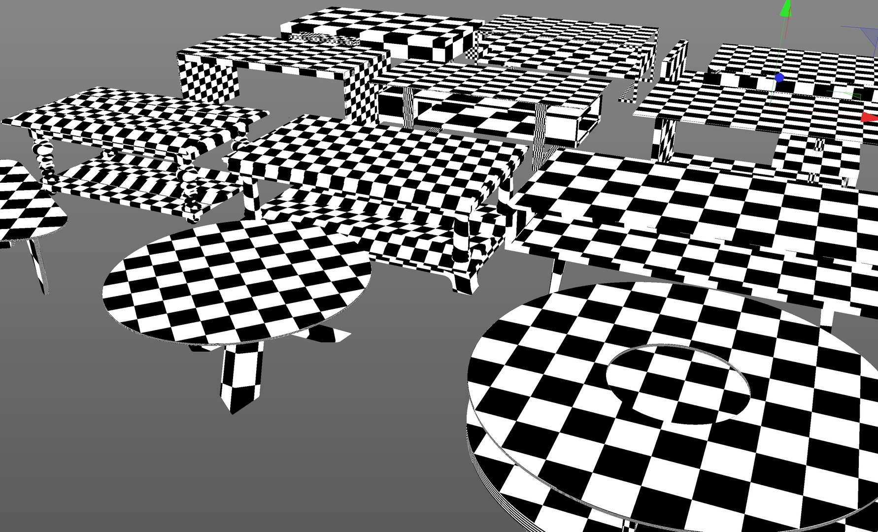 Coffee Tables Collection Model - TurboSquid 2222302