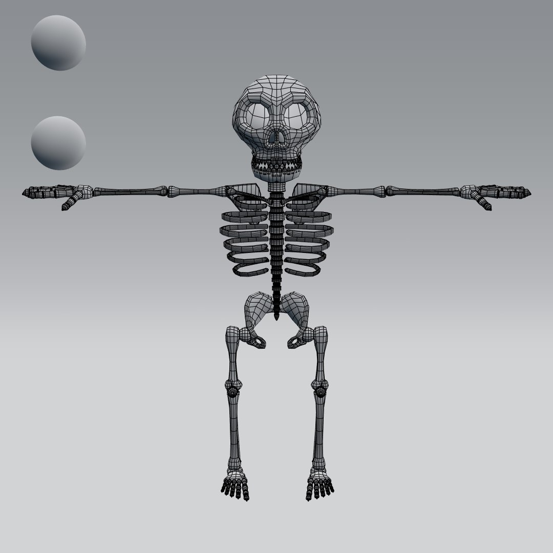 3D Cartoon Skeleton Model - TurboSquid 1485576