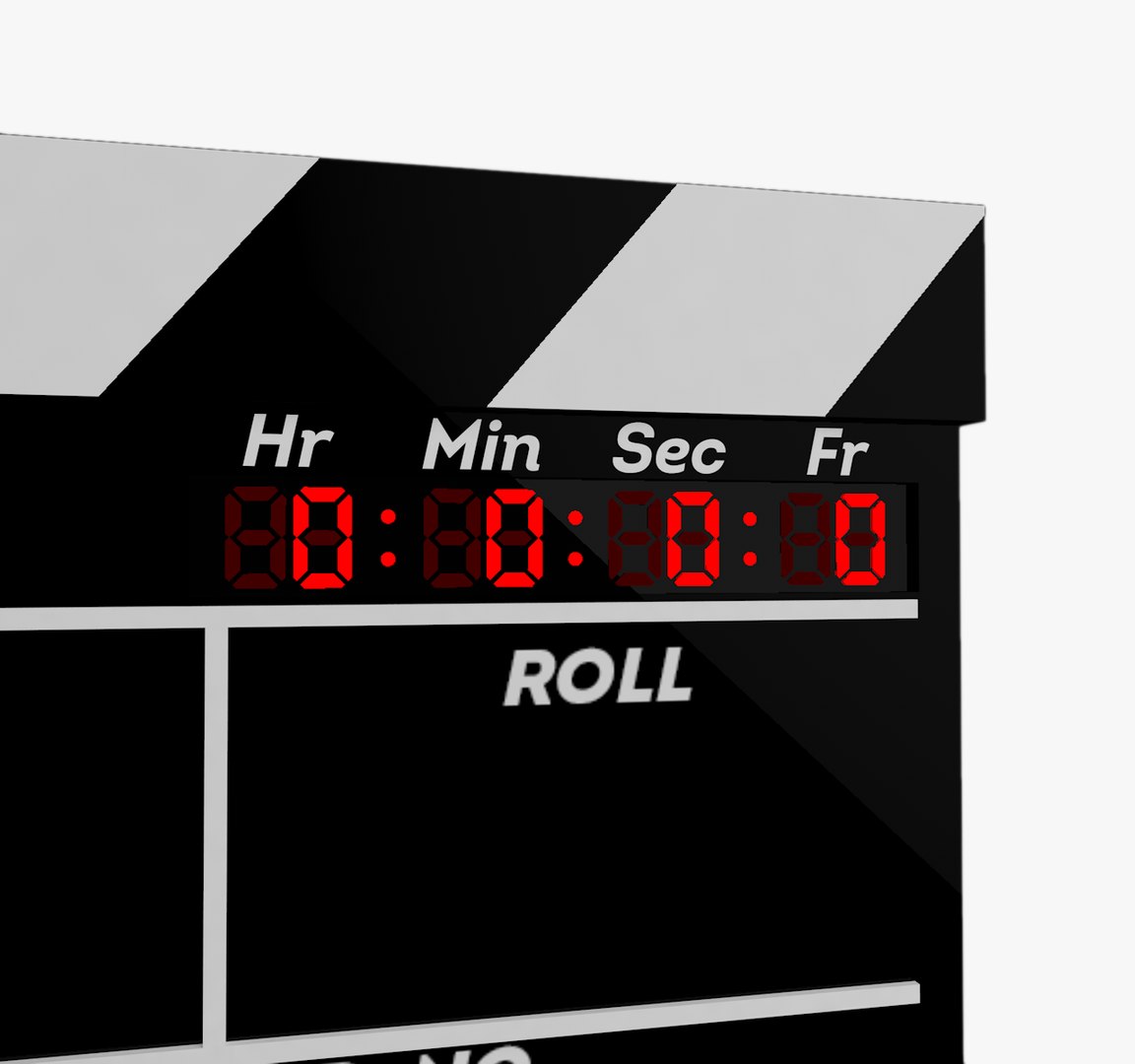 3d Clapperboard Clapper Model