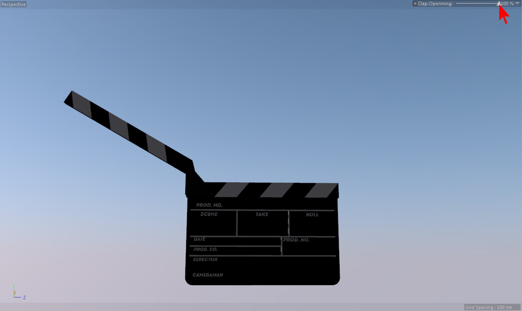 3d Clapperboard Clapper Model