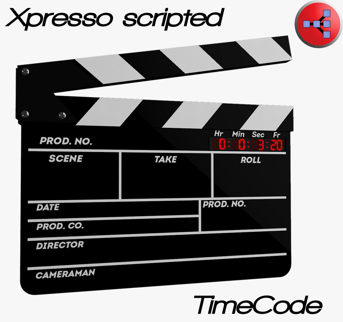 3d Clapperboard Clapper Model