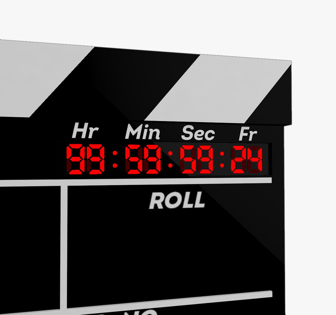 3d Clapperboard Clapper Model