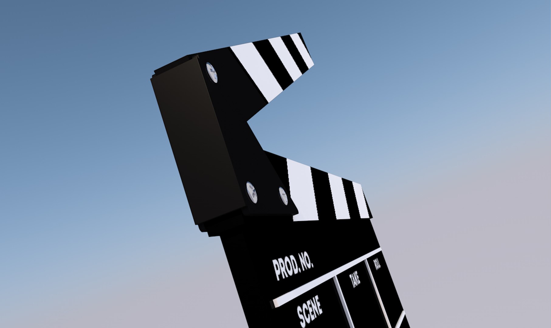 3d Clapperboard Clapper Model