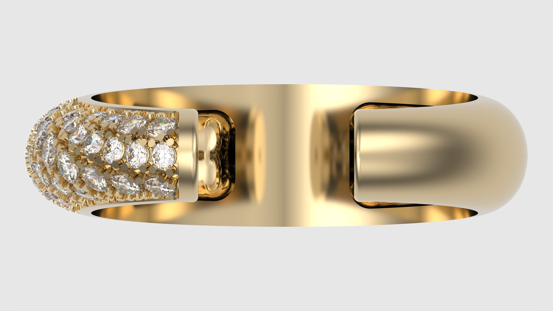 3D Modern Sculpted Hoop Earrings JDBCo - TurboSquid 2339838