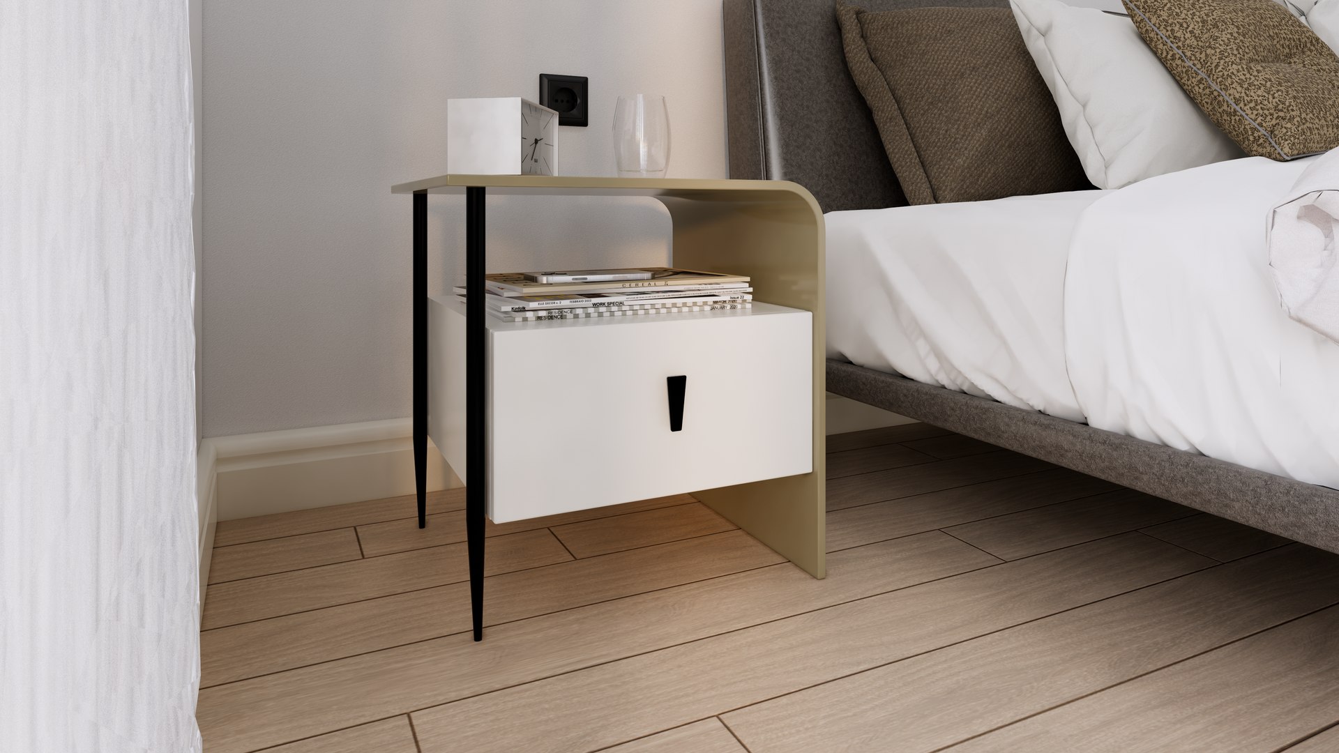 Sera Bedside Stand 3D Model - TurboSquid 2303058