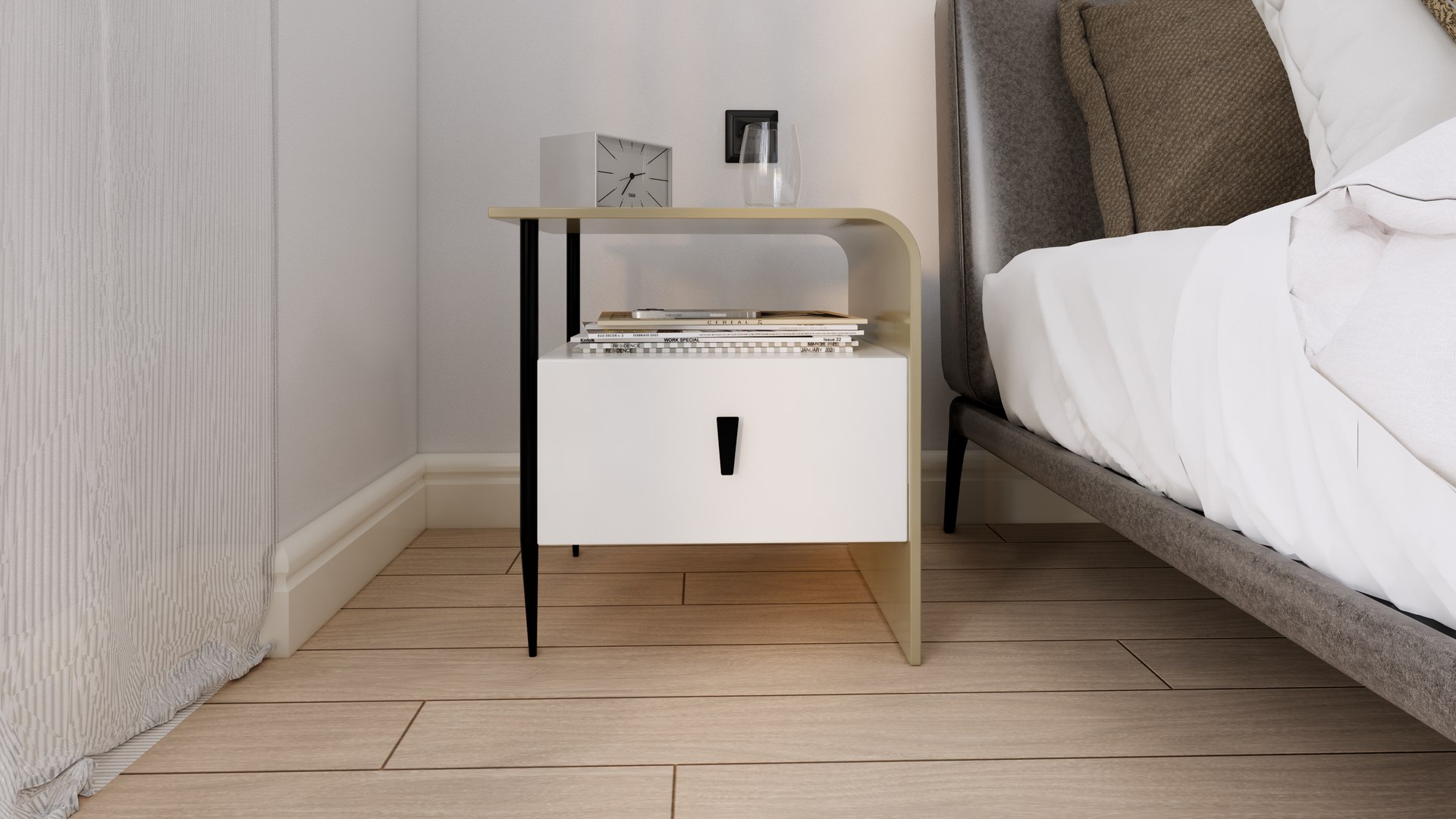 Sera Bedside Stand 3D Model - TurboSquid 2303058
