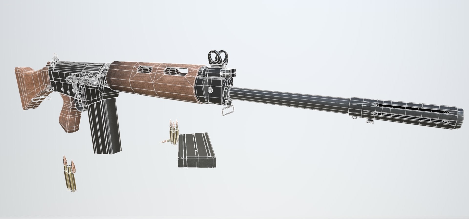 3D Model Pbr Rifle - TurboSquid 1533368