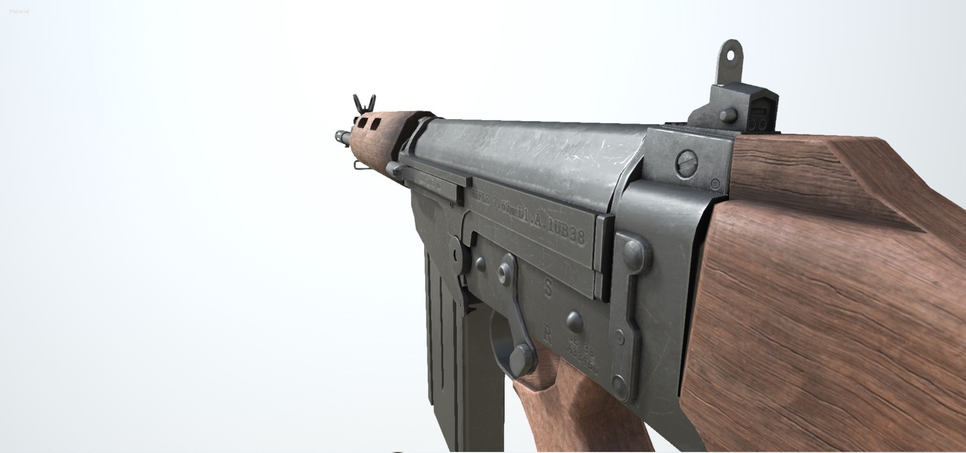 3D Model Pbr Rifle - TurboSquid 1533368