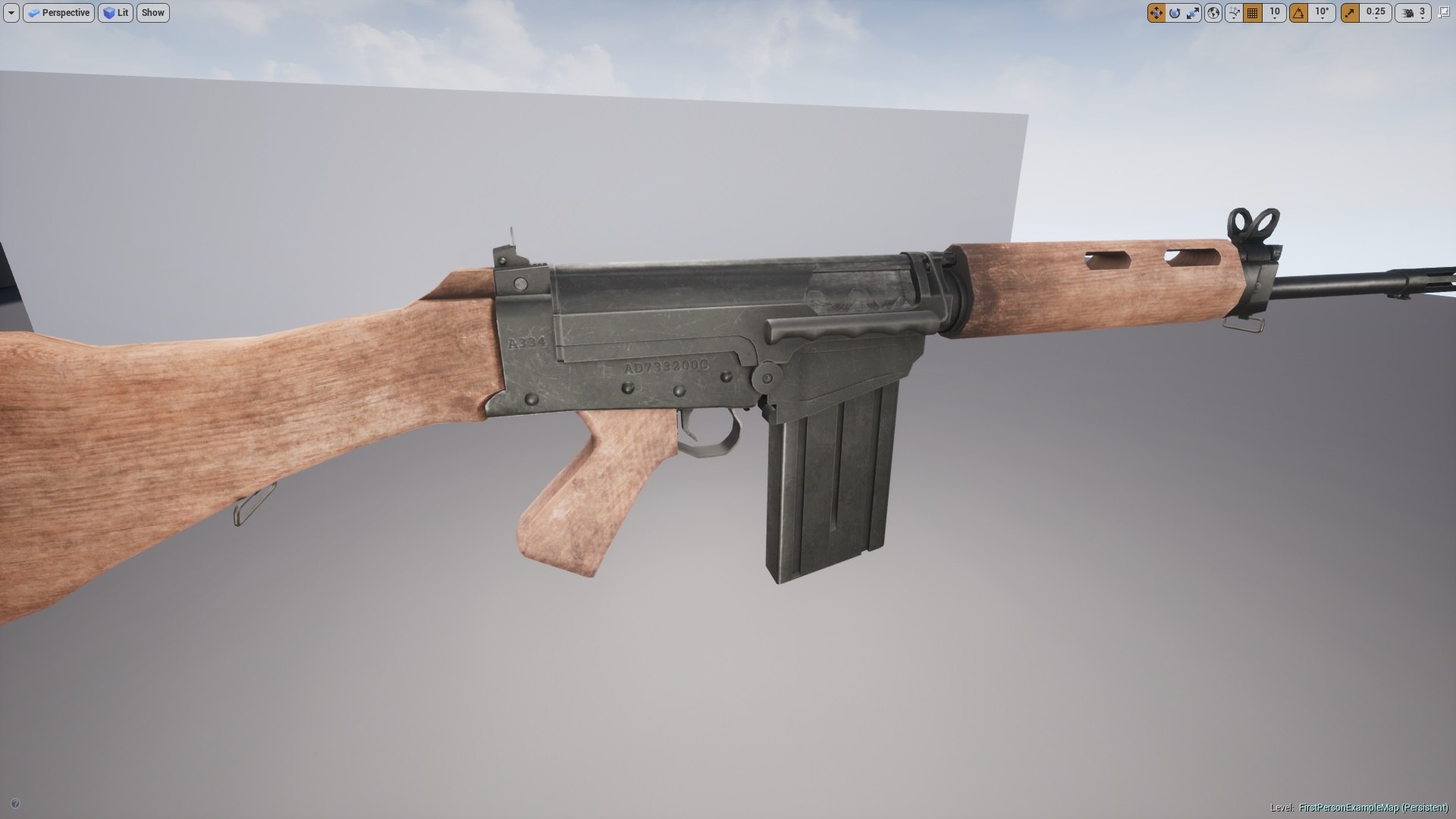 3D Model Pbr Rifle - TurboSquid 1533368