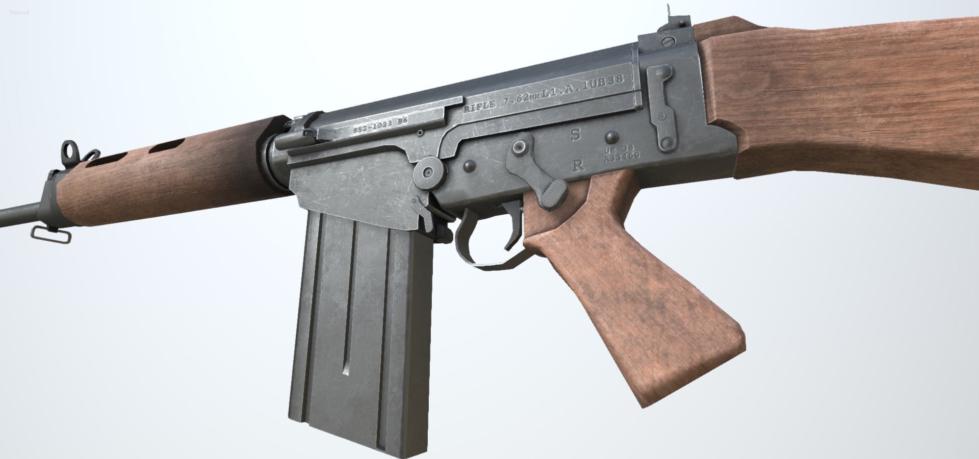 3D Model Pbr Rifle - TurboSquid 1533368