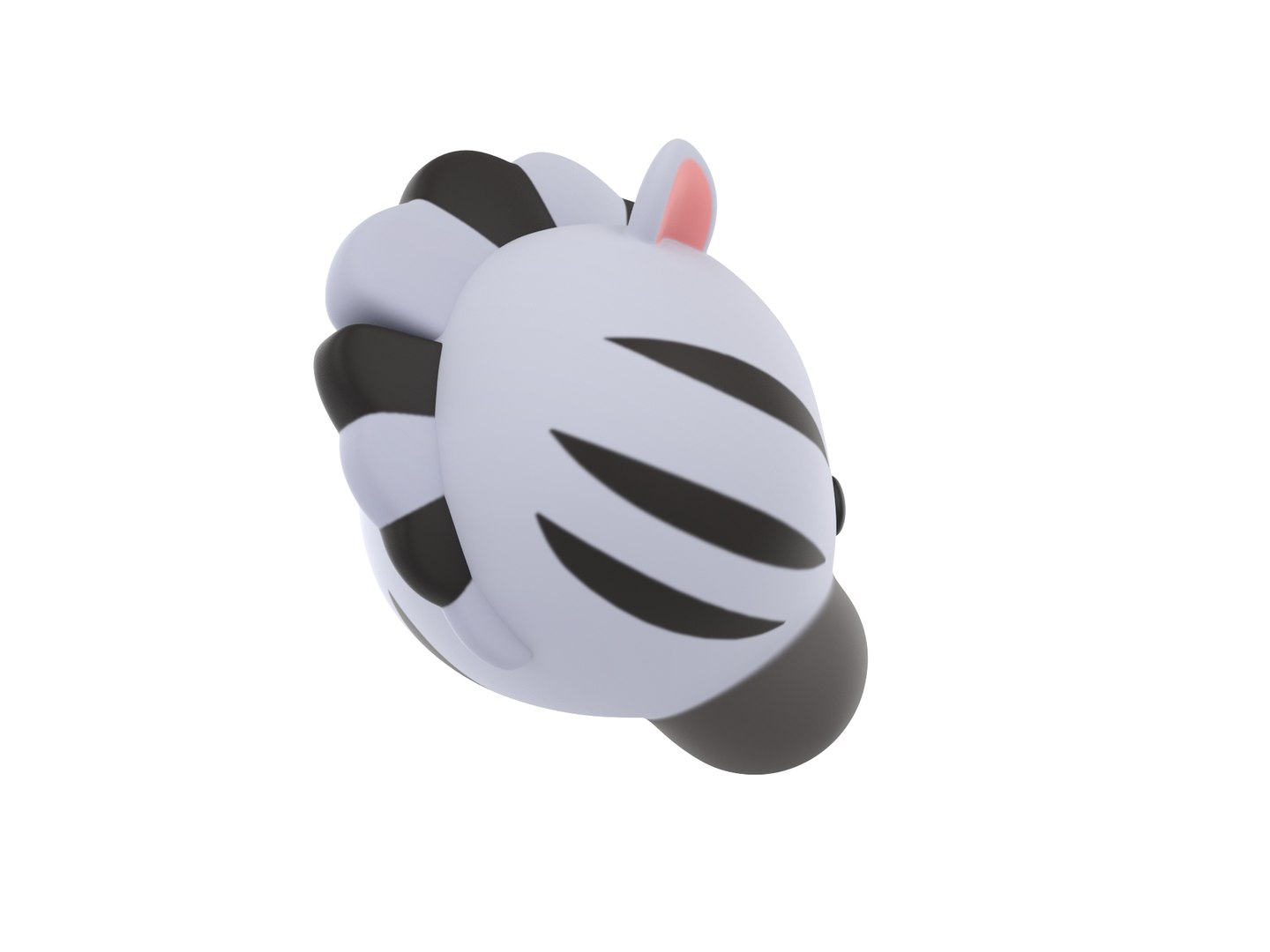 3D Prop159 Zebra Head model - TurboSquid 1948466
