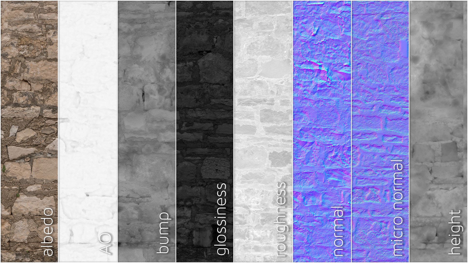 3D model stone walls 16 - TurboSquid 1299896