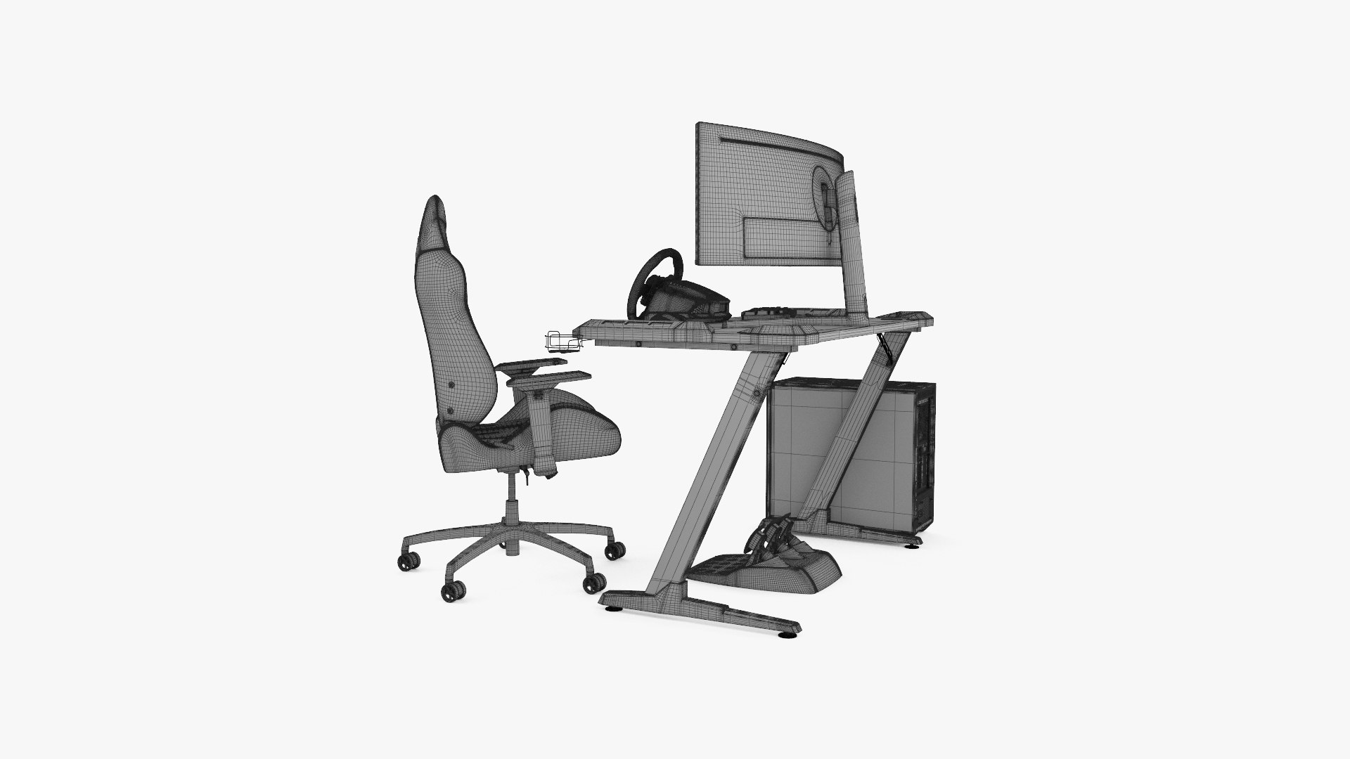 3D Gaming PC Set - TurboSquid 2201048