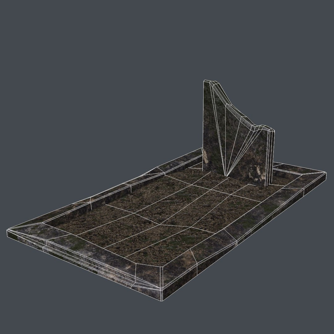 Gravestone Ready Unity Obj