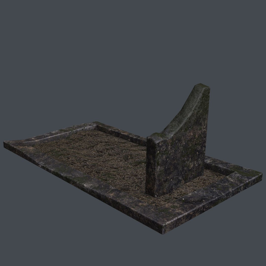 Gravestone Ready Unity Obj
