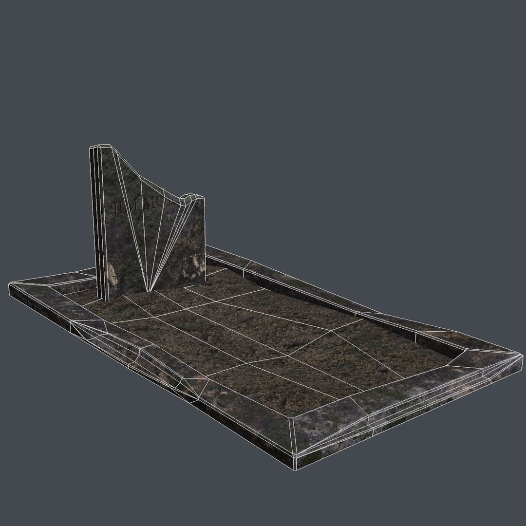 Gravestone Ready Unity Obj