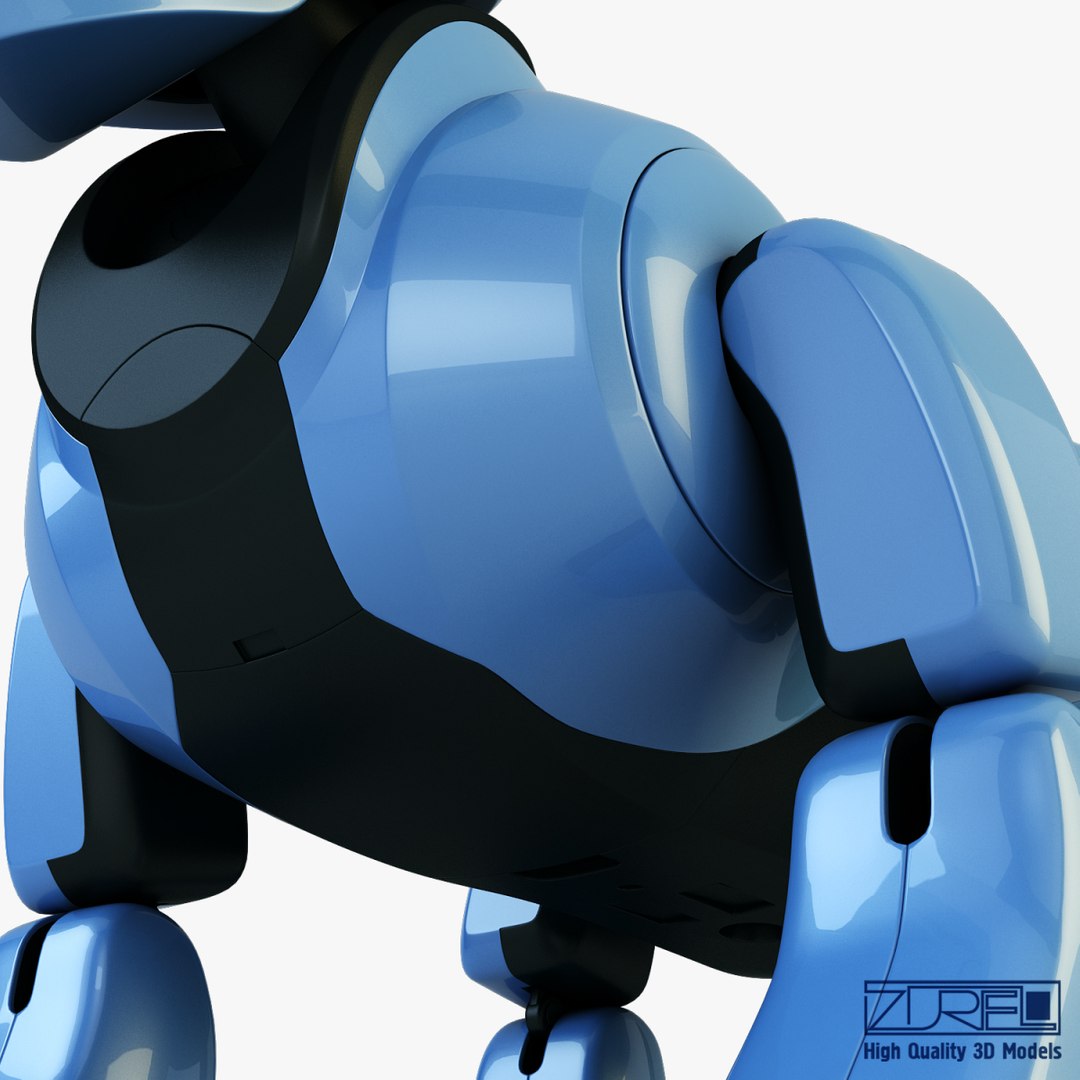 Genibo Robot Dog Blue 3d Model