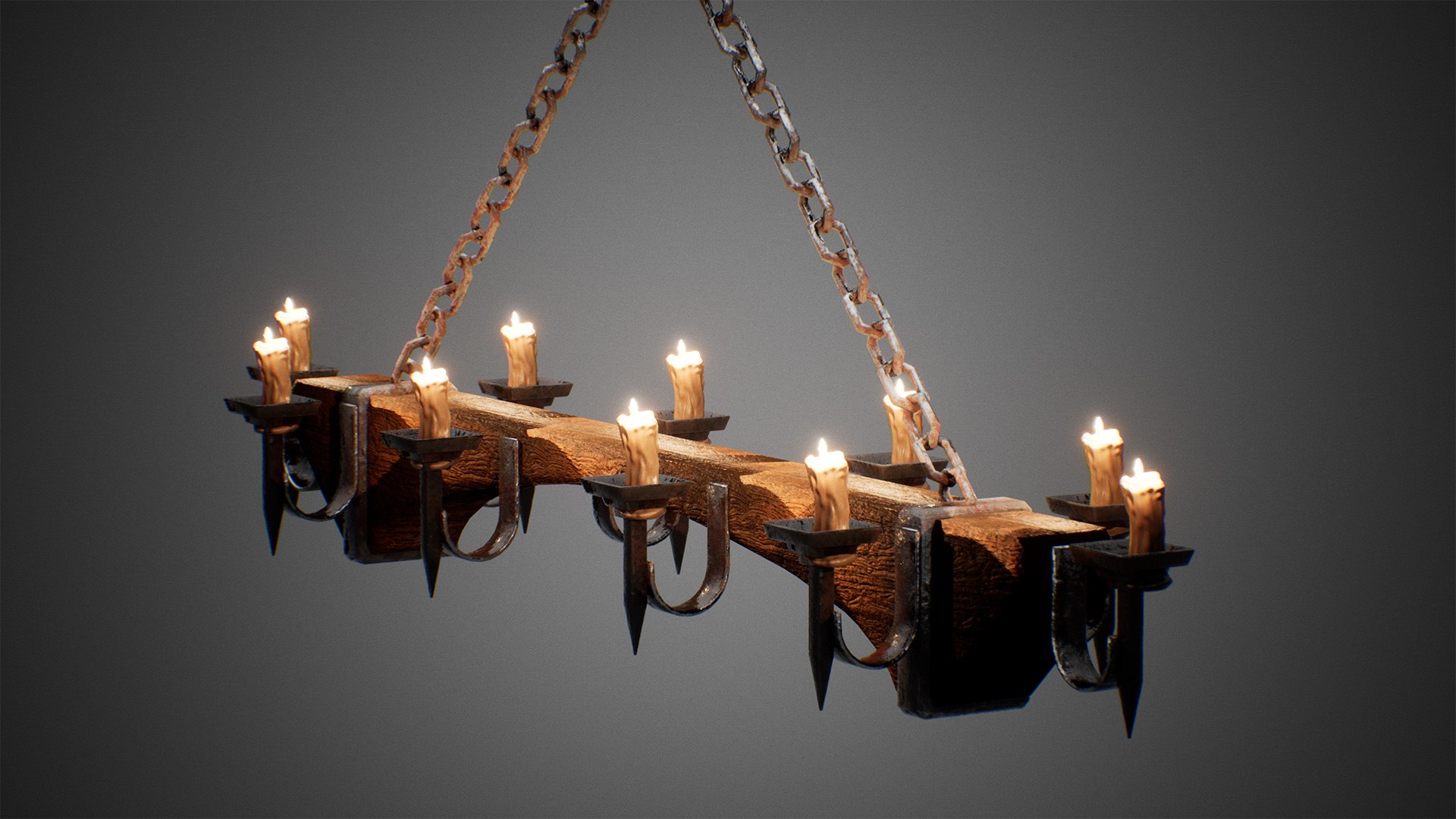 3D Medieval Chandeliers 12 Assets - TurboSquid 2111186