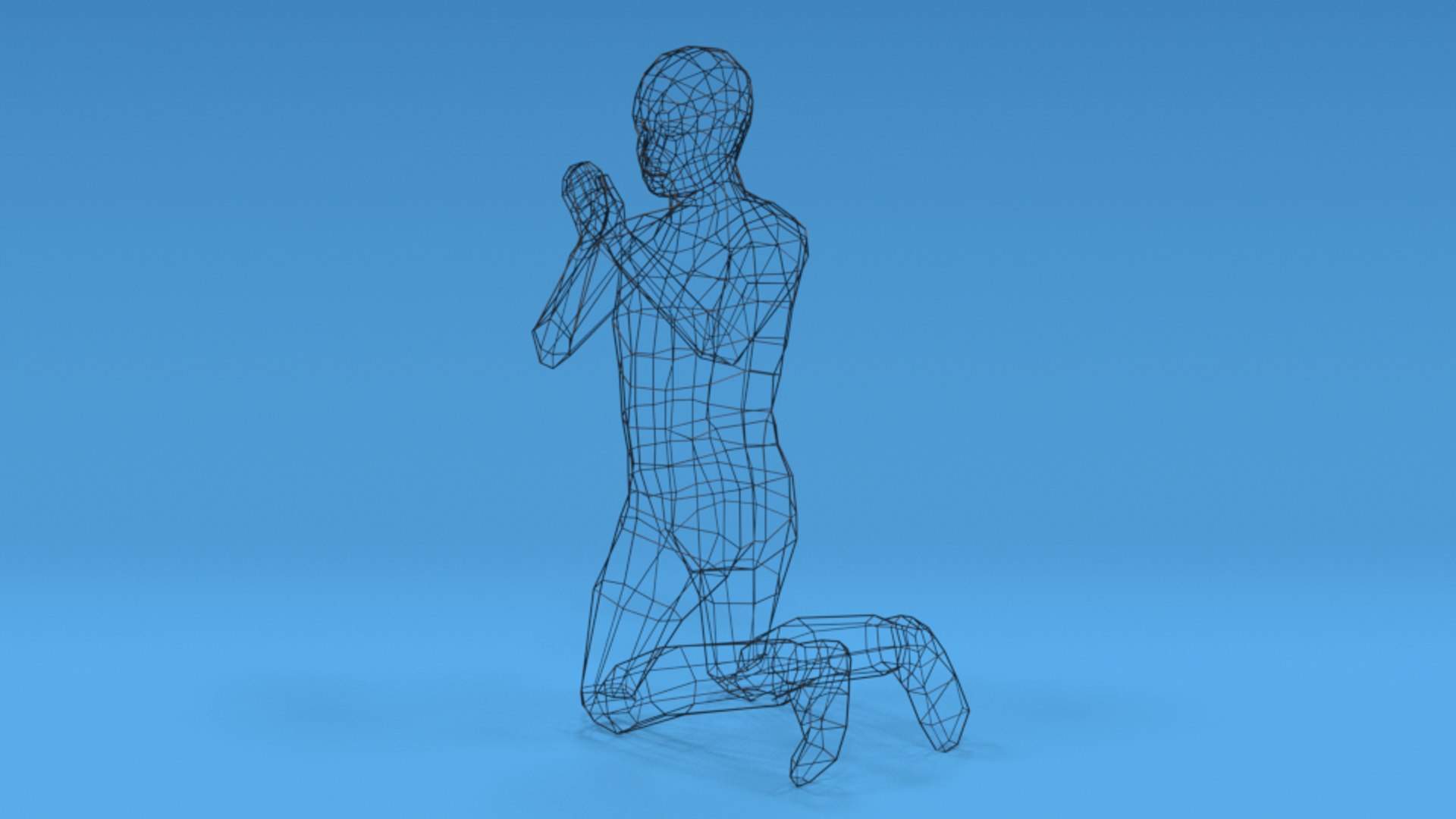 3D Praying Kid - TurboSquid 1556181