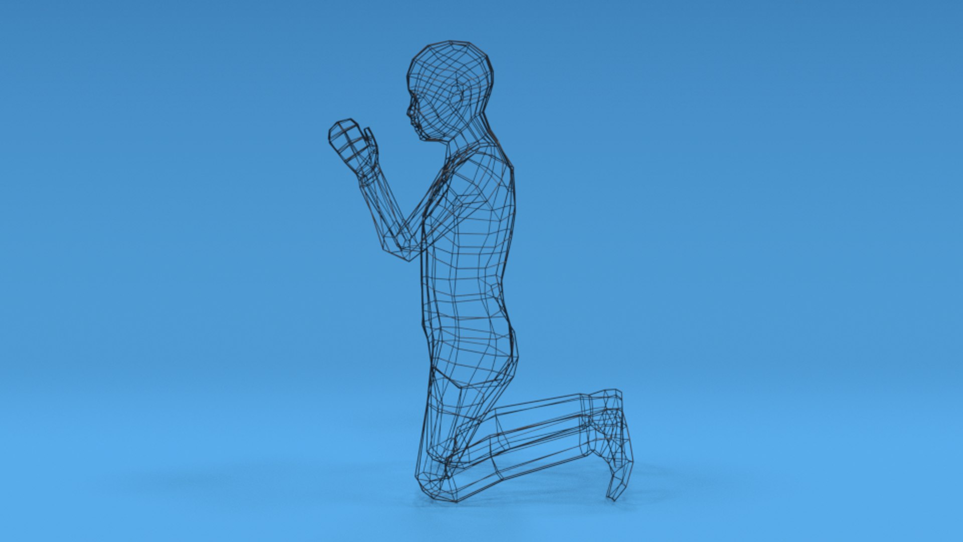 3D Praying Kid - TurboSquid 1556181