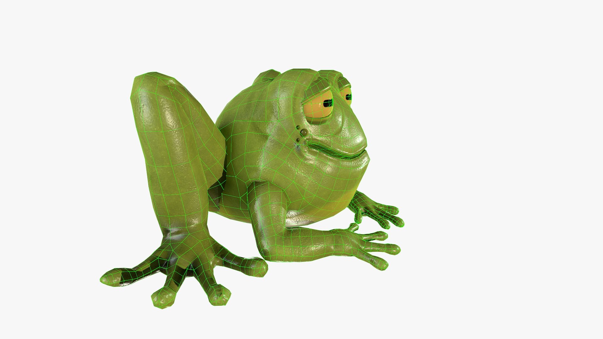 Stylized Cartoon Frog 3D Model - TurboSquid 1432662
