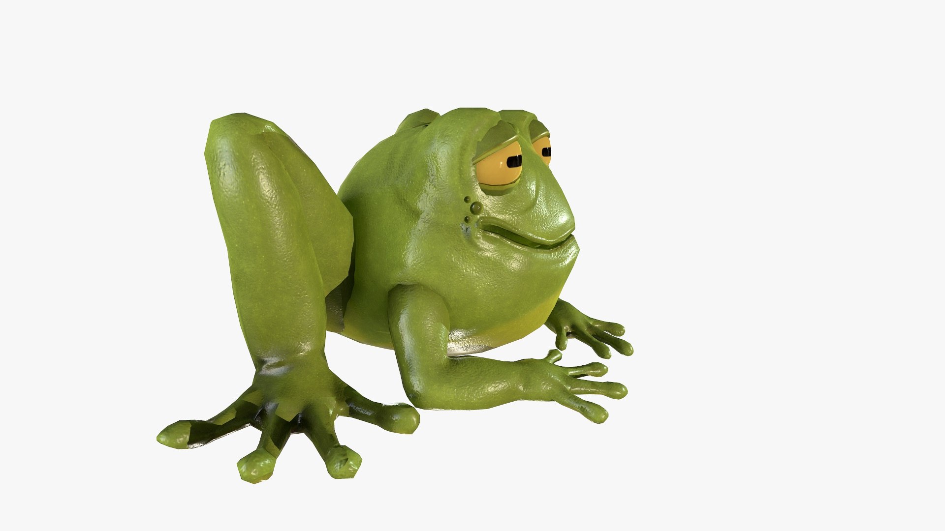 Stylized Cartoon Frog 3D Model - TurboSquid 1432662