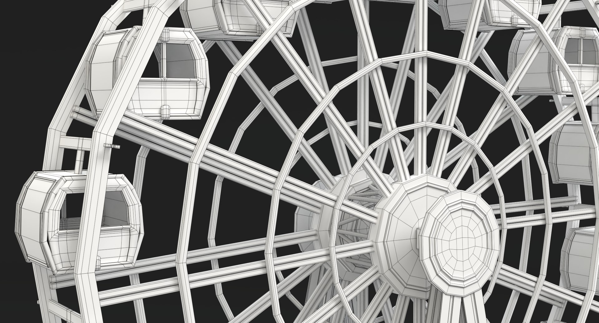 3D Ferris Wheel Model - TurboSquid 1425056