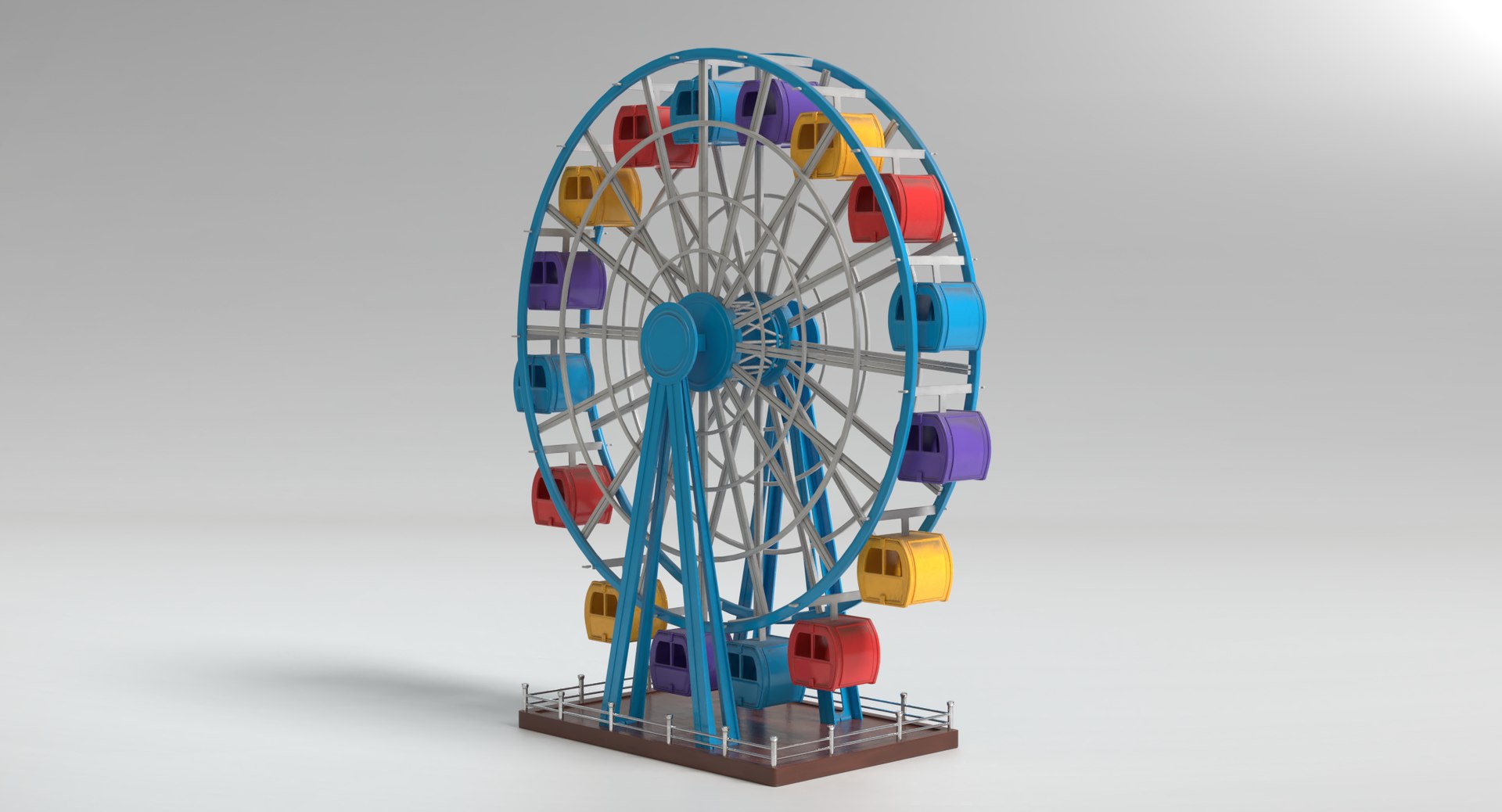 3D Ferris Wheel Model - TurboSquid 1425056