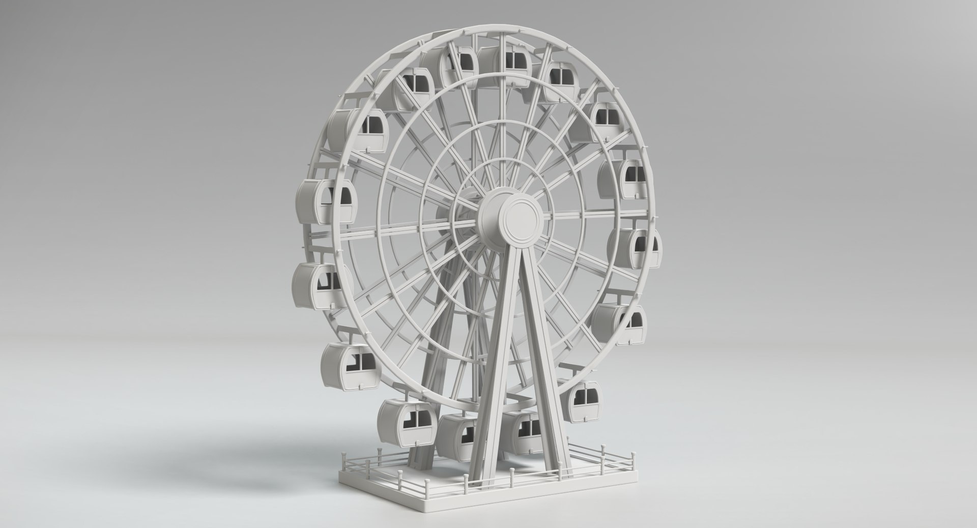 3D Ferris Wheel Model - TurboSquid 1425056