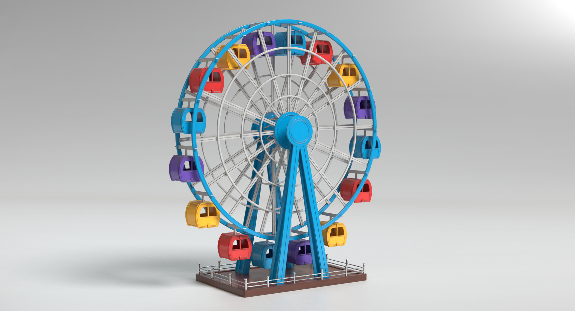 3D Ferris Wheel Model - TurboSquid 1425056