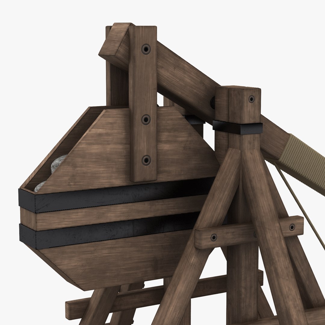 3d Model Medieval Trebuchet Artillery