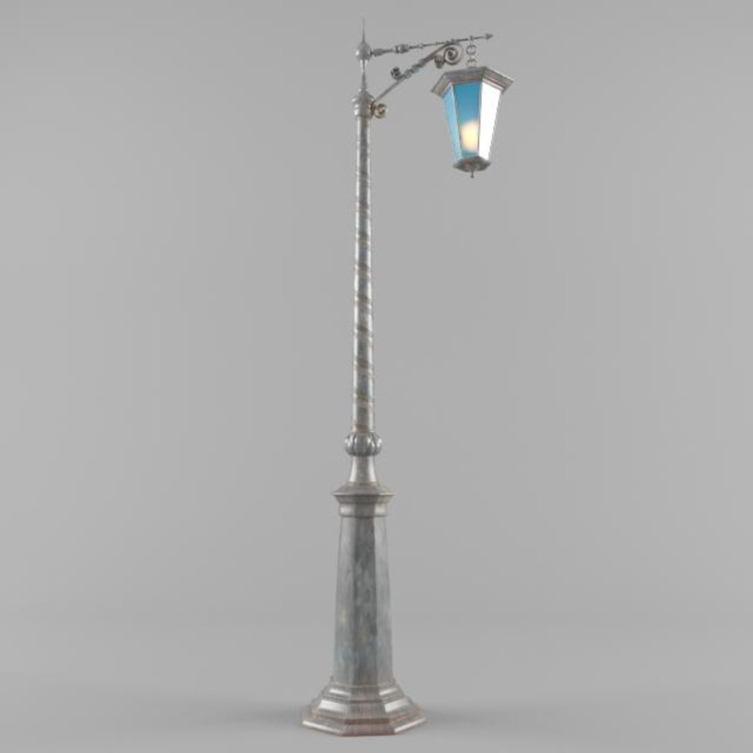 3d Old Streetlight Model