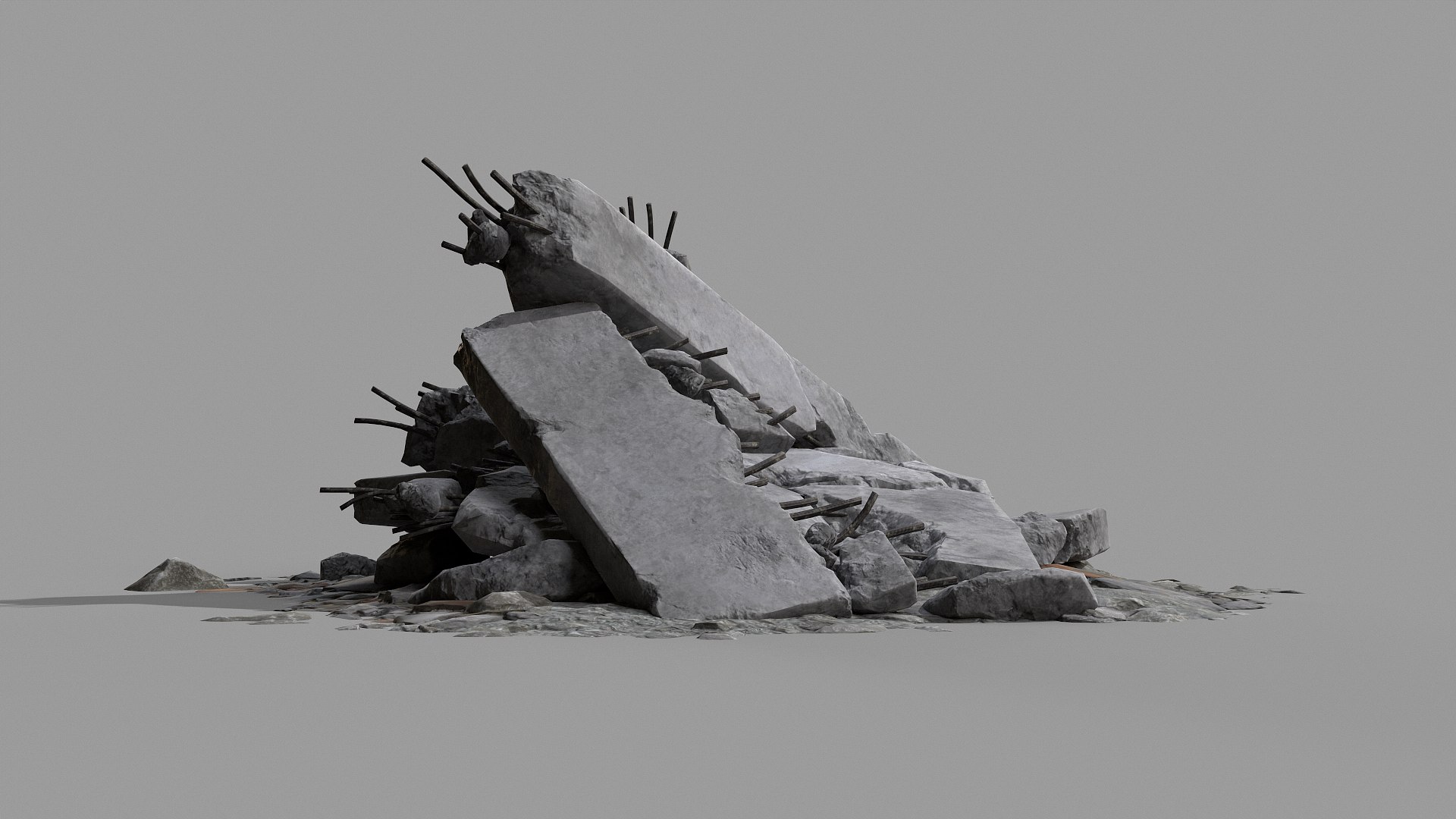 3D model Ruin Debris Rubble 05 - TurboSquid 1744214