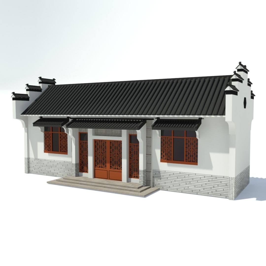 Chinese House Model - TurboSquid 1853479